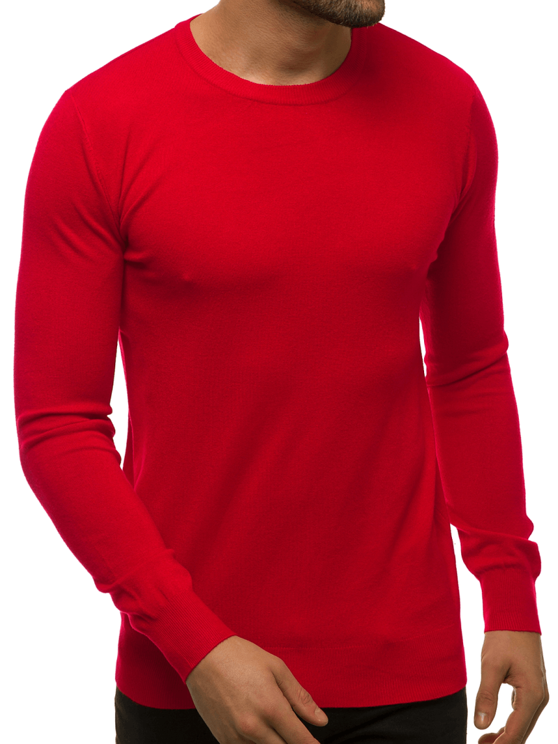 Herren Pullover Dunkelrot OZONEE TMK/YY01/6 | OZONEE