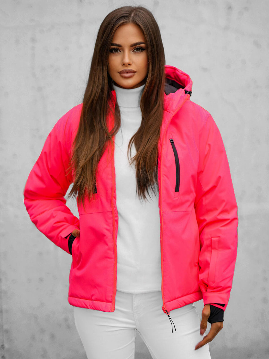 Damen Jacke Pink-Neon OZONEE JS/HH012/53Z | OZONEE