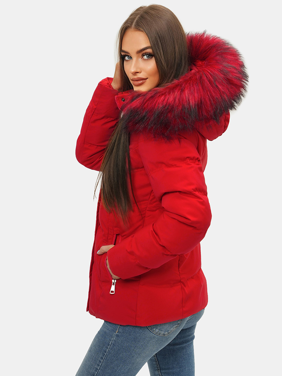 Damen Jacke Rot OZONEE JS/M9057/270 | OZONEE