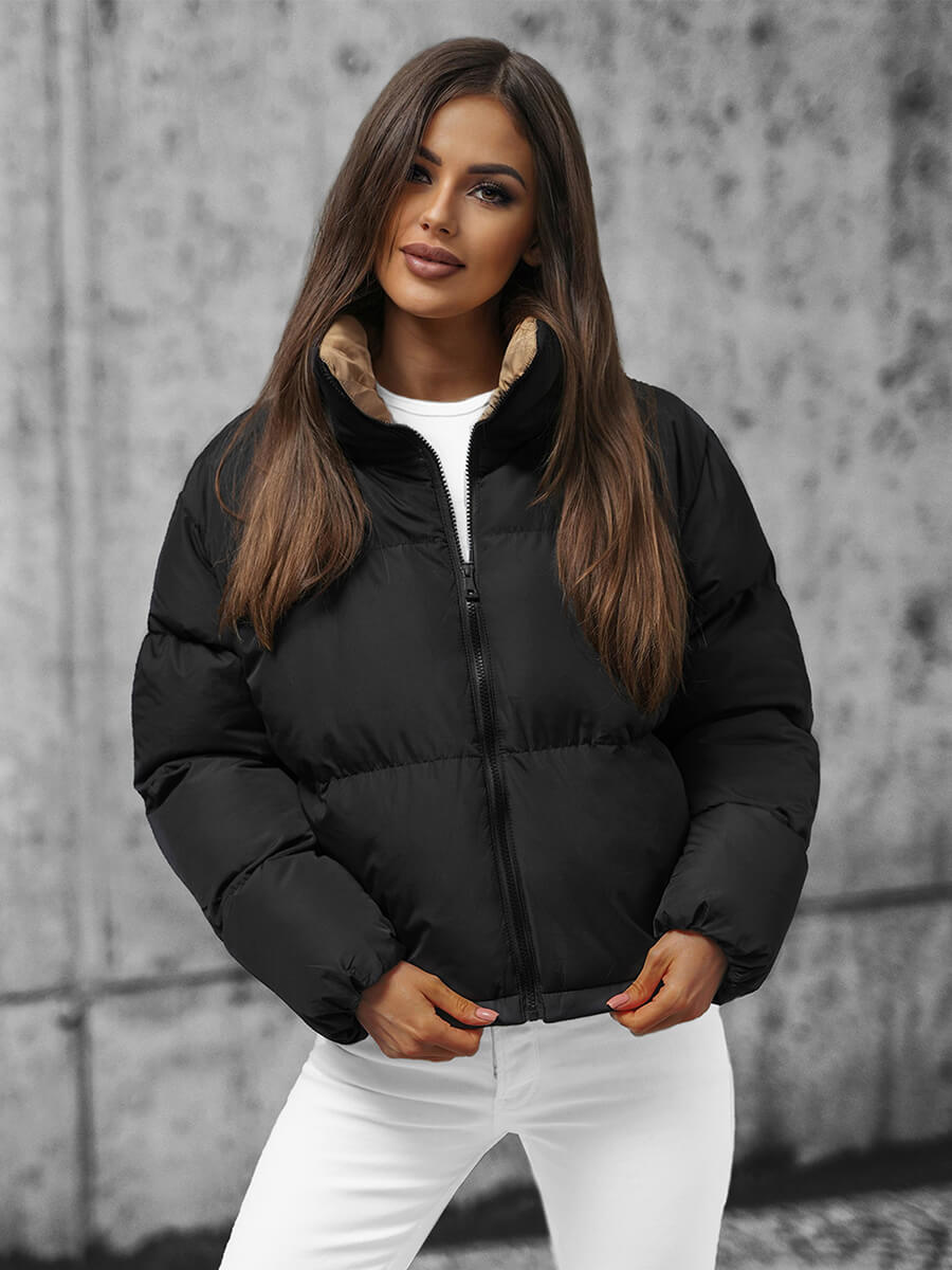 Damen Jacke Schwarz OZONEE JS/5M3115/392 | OZONEE