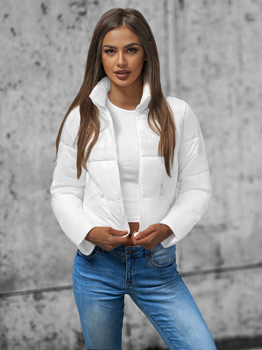 Damen Jacke Weiß OZONEE O/XZ005 | OZONEE