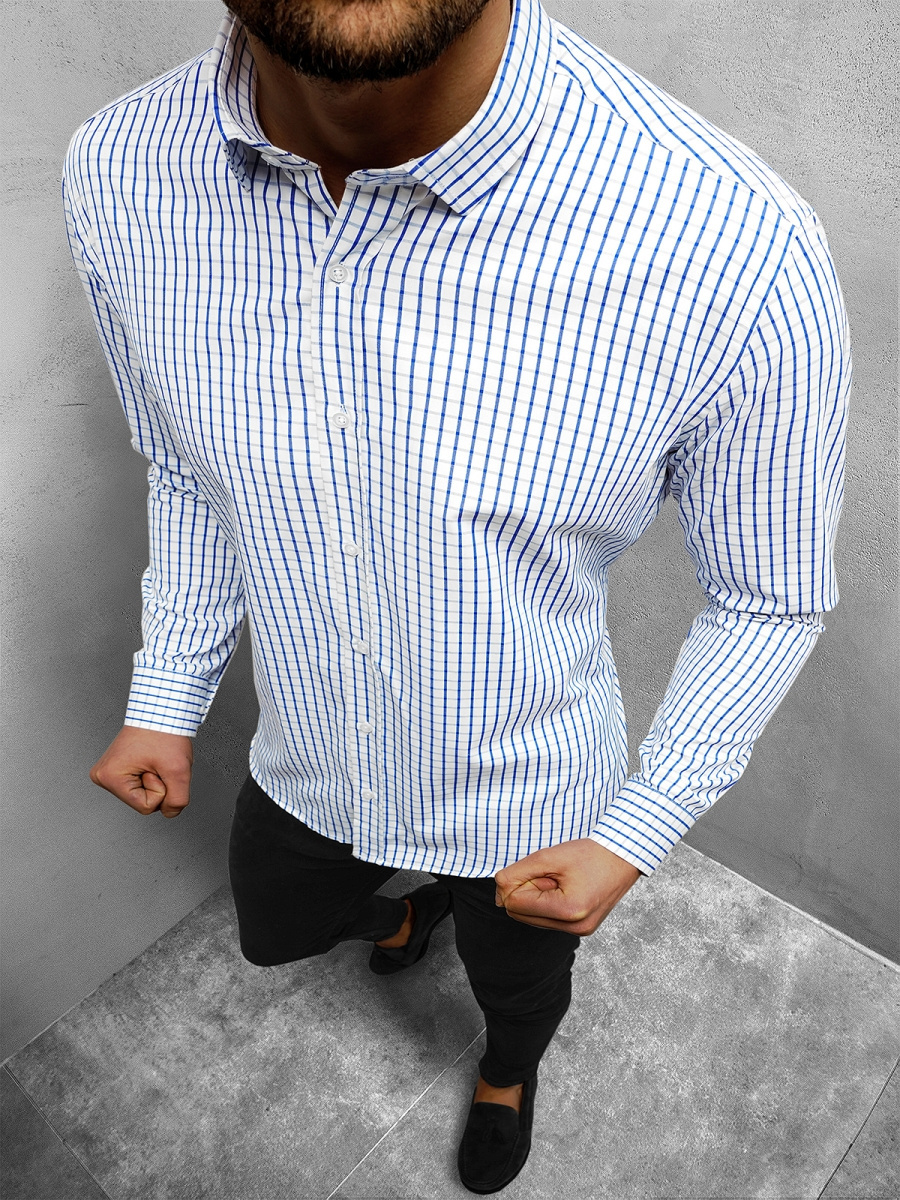 Herren Hemd Weiß OZONEE O/1922 | OZONEE