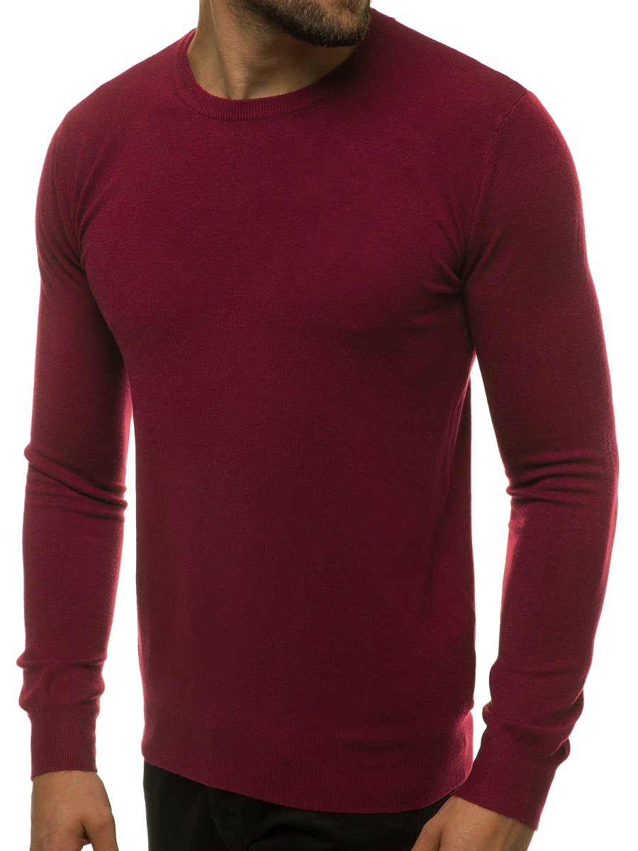 Herren Pullover Weinrot OZONEE TMK/YY01/15 | OZONEE