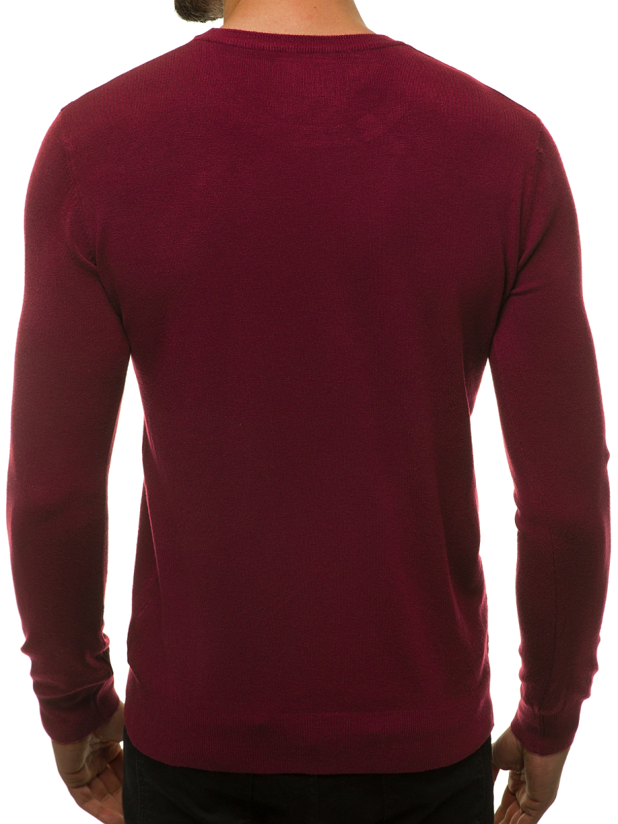 Herren Pullover Weinrot OZONEE TMK/YY01/15 | OZONEE