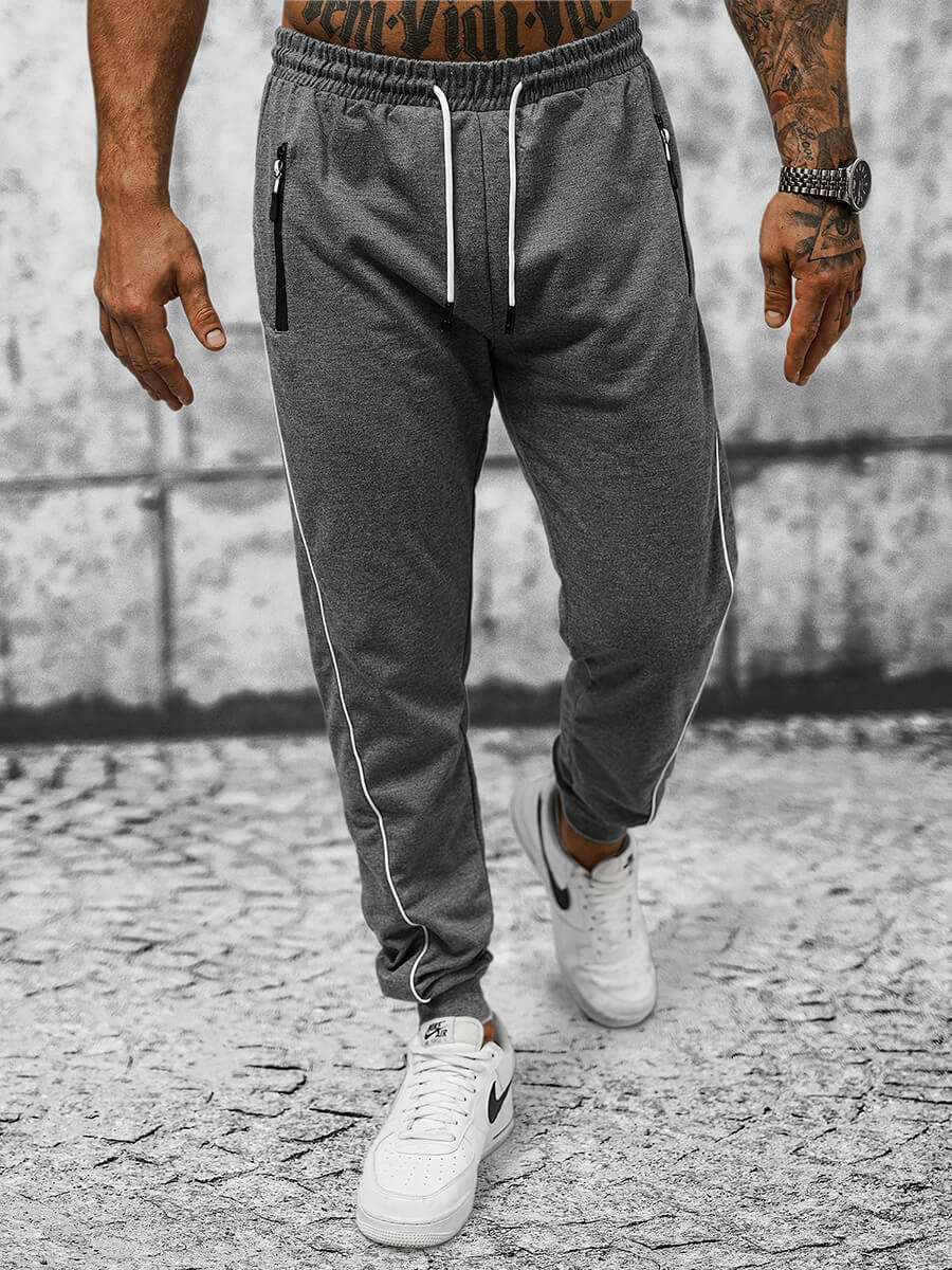 Herren Sporthose Grau OZONEE JS/8K193 | OZONEE