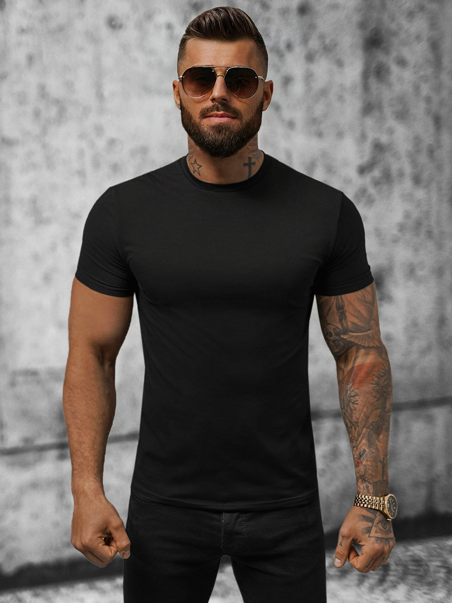 Herren T-Shirt Schwarz OZONEE NB/MT3001 | OZONEE